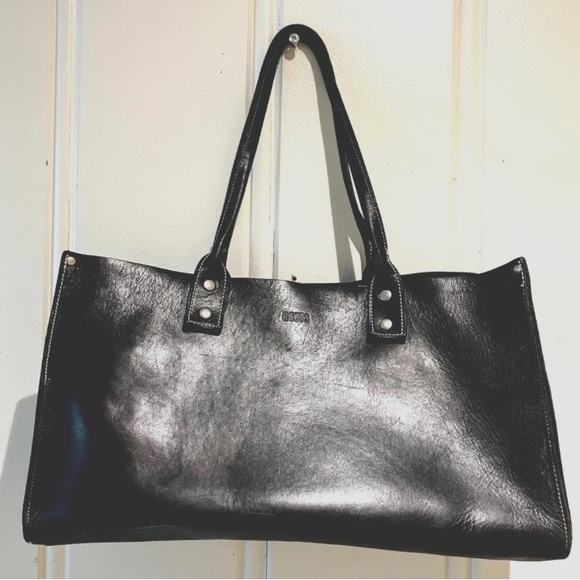 Roots | Bags | Roots Leather Purse Black Quality 0 Italian Leather Bag ...
